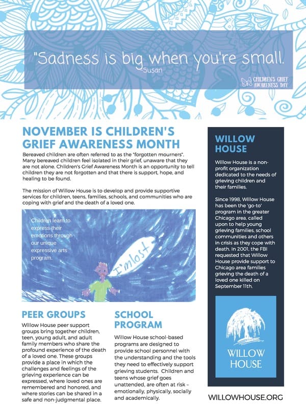 Children's Grief Awareness Month
